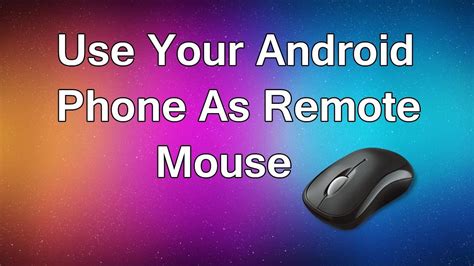 Use Android As Mouse Android Phone As Mouse Youtube