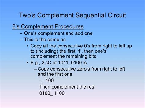 ppt serial two s complement powerpoint presentation free download