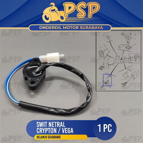 Jual Swit Netral Crypton Vega Kabel 2 Switch Suit Sensor