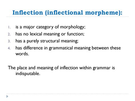 Morphology As A Part Of Grammar Online Presentation