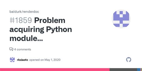 Problem Acquiring Python Module Renderdoc Pyd Renderdoc So Issue Baldurk Renderdoc