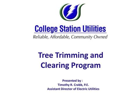 csu tree trimming and clearing program ppt