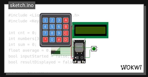 Sum N Average Wokwi Esp32 Stm32 Arduino Simulator