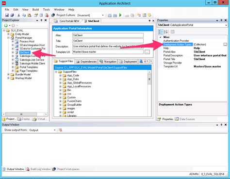 Creating Custom Deployment Actions For Portals In Application Architect