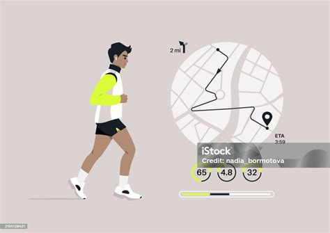 A Jog Progress Tracking Distance And Performance Metrics A Runner Is