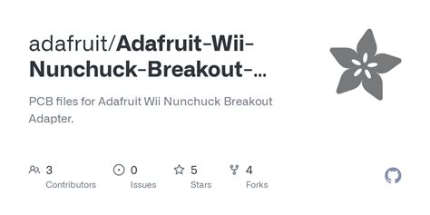 Github Adafruitadafruit Wii Nunchuck Breakout Adapter Pcb Pcb Files For Adafruit Wii