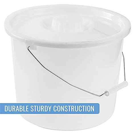Dmi Bedside Commode Replacement Bucket With Lid And Handle Easy To Clean Durable Or Sturdy