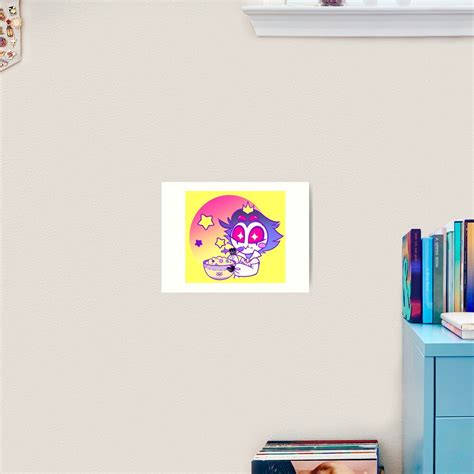 Helluva Boss Little Stolas With Cereal Bowl Art Print For Sale By