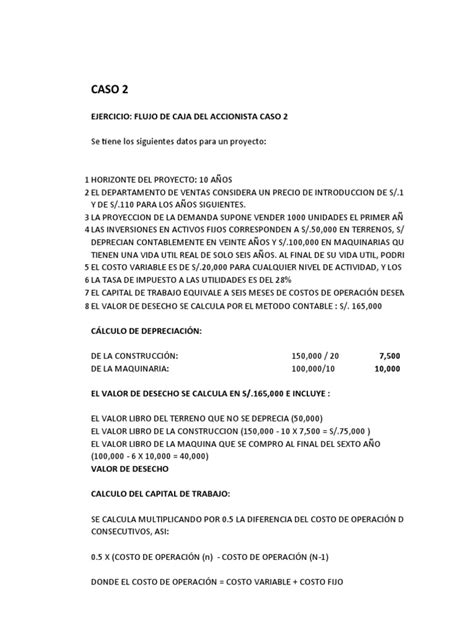 Semana 11 Excel Ejercicio 2 Descargar Gratis Pdf Depreciación