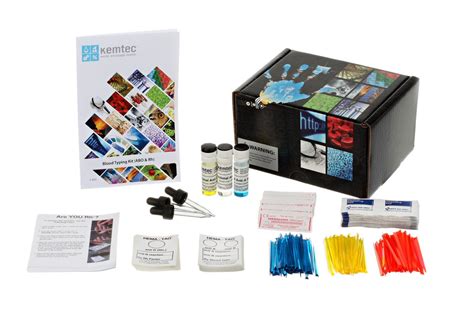 Blood Typing Kit Abo And Rh Nebraska Scientific