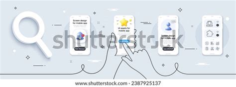 Puzzle Electricity Price Checklist Line Icons Stock Vector Royalty