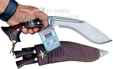 Hand Forged 10" Hunting Khukuri-Engraved Gurkha Knife-Handmade Kukri ...