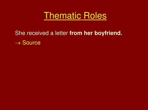 Ppt Thematic Roles Powerpoint Presentation Free Download Id214534
