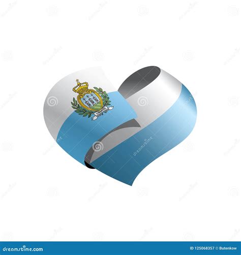 San Marino Flag Vector Illustration Stock Illustration Illustration