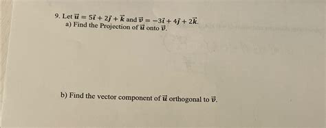 Solved Let vec u 5vec ı 2vec ȷ vec k and Chegg