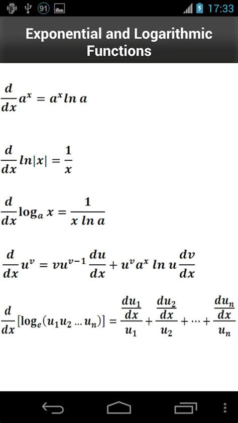 Android Için Calculus Formulas Apk İndir