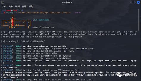 一篇sqlmap的新手入门级训练sqlmap怎么练习 Csdn博客