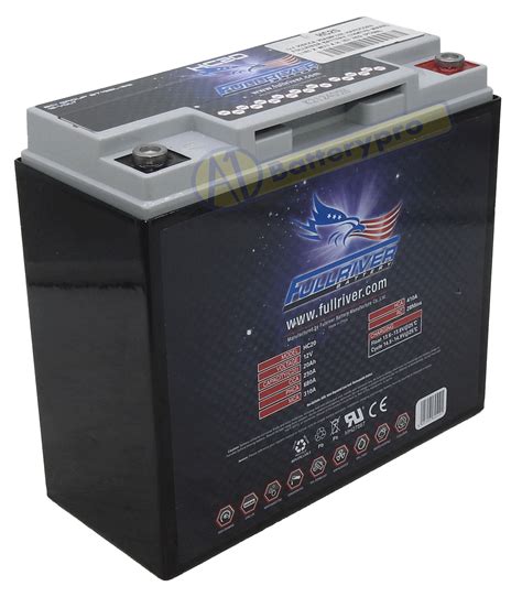 Hc20 Hc20 12volt 230cca 20amp Hr Hardcore Fullriver Battery Pc680