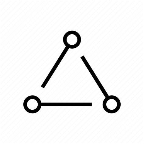 Nodes Science Triangle Icon