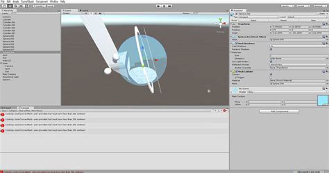 Blender Imported Sphere With Mesh Collider Not Collided Unity Engine Unity Discussions