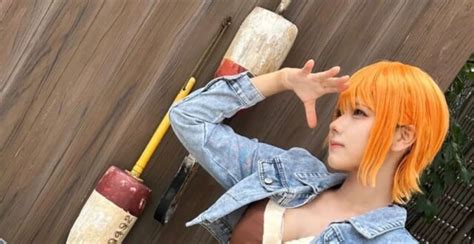 海贼王，娜美cos，造型身材还原，大长腿比原版还性感腾讯新闻