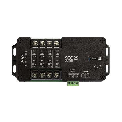 Simarine SCQ25 Quadro Shunt 4x25A SM108 Comptoir Nautique