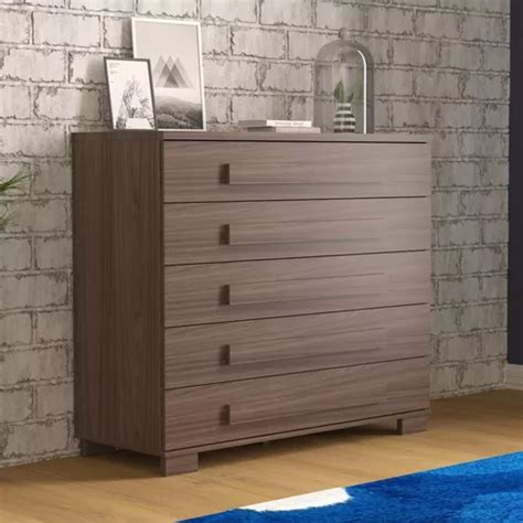 Cômoda 5 Gavetas Mdf Master Robel Cor Capuccino Mercadolivre