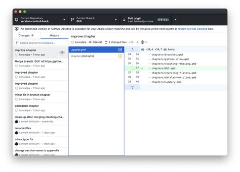 Graphical User Interfaces The Version Control Book