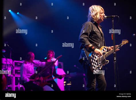 British Rock And Roll Band Status Quo On Stage During Their European