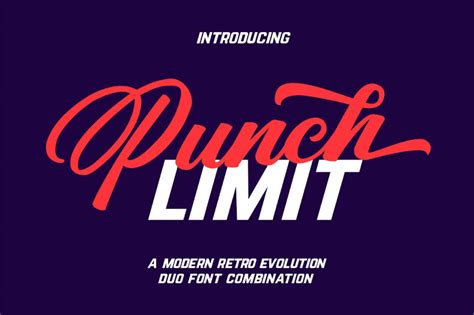 Скачайте бесплатно шрифт Punch Limit смелый и современный стиль
