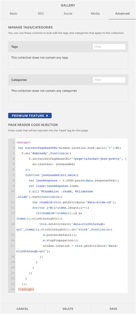 Enable Clickthrough On Squarespace Wexley Template Brad Good