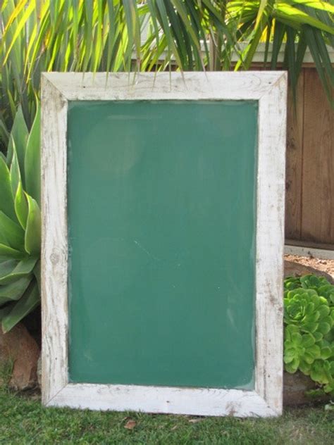Vintage Large Magnetic Chalkboard Reclaimed Wood With