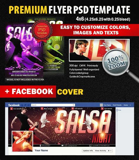 Salsa Night Psd Flyer Template 8202 Styleflyers