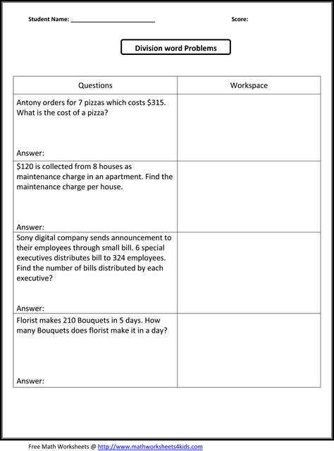Best Images Of Th Step Worksheet Fifth Grade Math Worksheets