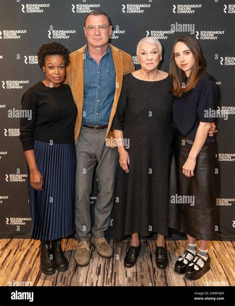 New York Usa 10th Jan 2024 Quincy Tyler Bernstine Liev Schreiber