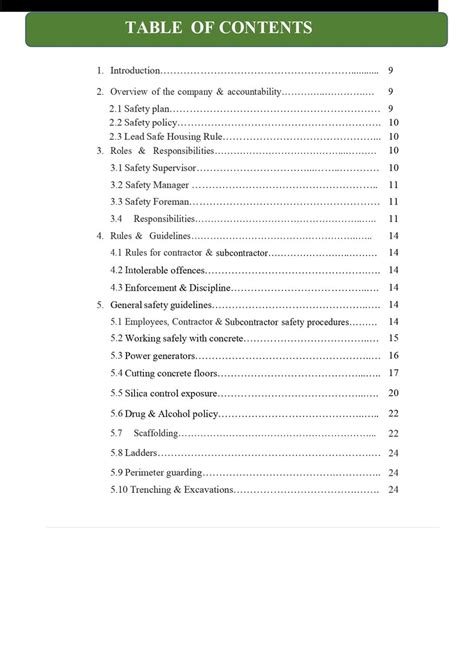 Professional Construction Safety Manual Etsy