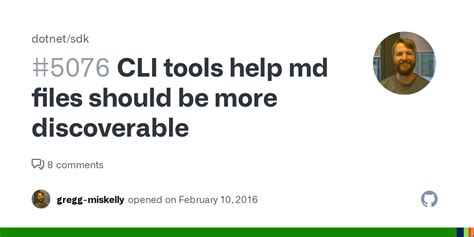 Cli Tools Help Md Files Should Be More Discoverable · Issue 5076