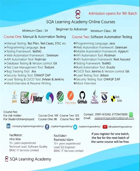 Rashedul Islam On Linkedin To Whom Who Want To Build Career Or Update Skill In Software Testing…