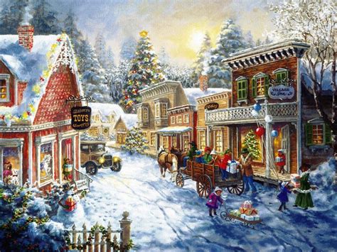 🔥 130 Christmas Village Backgrounds Wallpapersafari