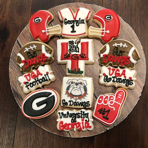 University Of A Georgia Sugar Cookies Etsy