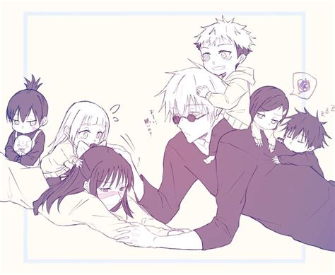 Kokichi X Kasumi X Utahime X Gojo X Yuji X Nobara X Megumi ♠️ Jujutsu