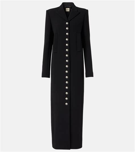 Saphra Wool Blend Coat In Black Khaite Mytheresa