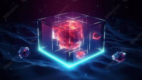 Fondo Espacio Infundido De Cristal En Una Impresionante Representación