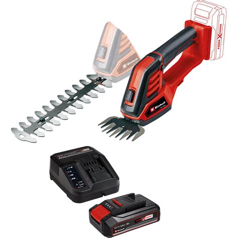 Einhell Ge Cg 18100 Li 18v Cordless Grass And Bush Shears 1 X 25ah Li Ion Charger Garden