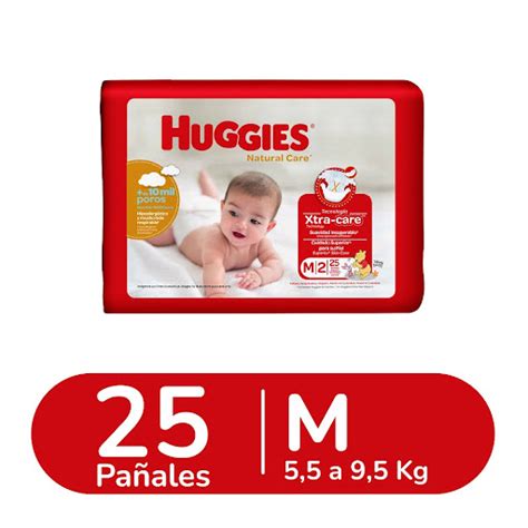 Panal Huggies Natural Care Talla M X 25 Unidades