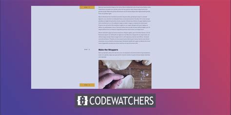 How To Create Scrolling Sticky Heading For Unique Anchor Link