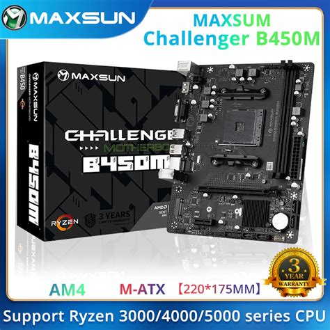 MAXSUN Brand New Challenger B450M Motherboard Dual Channel DDR4 SATAIII