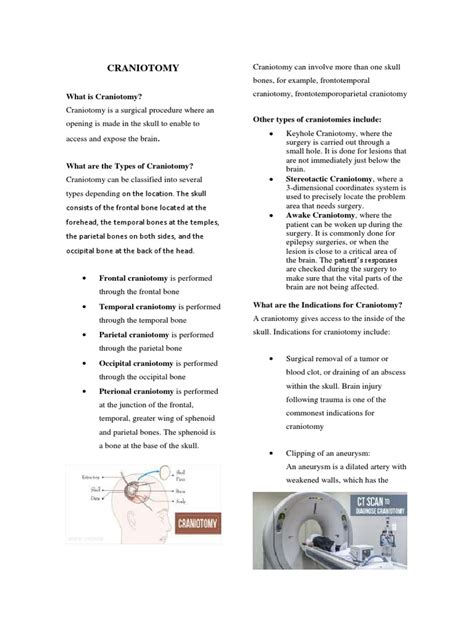 Craniotomy Pdf Anesthesia Surgery