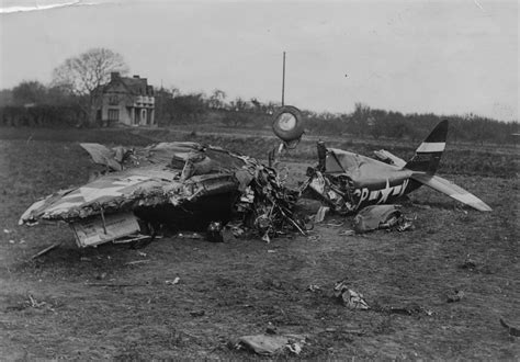 A Crashed P 47d Thunderbolt Cp X Serial Number 42 75080 Of The 367th