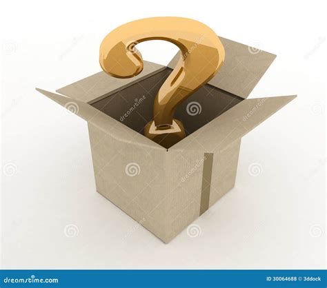 Open Box With Question Mark Inside Royalty Free Stock Photos Image